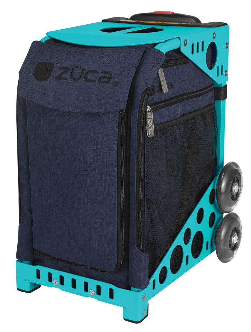 Zuca 18" Sport Bag - Cobalt with Flashing Wheels (Turquoise Frame ...