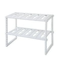 Ktaxon 2 Tier Expandable Under Sink Storage Shelving Unit ...
