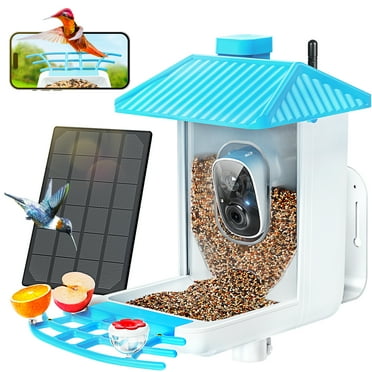 Birdkiss Smart Bird Feeder with Camera, Metal Squirrel Proof Bird ...