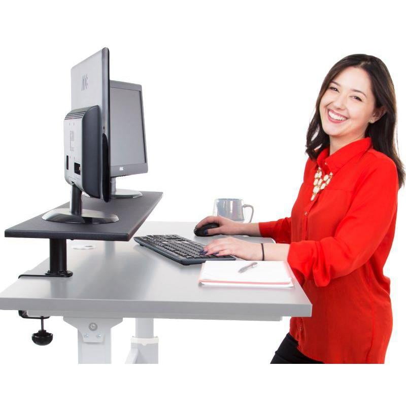 Stand Steady 48" Clamp-on Desk Shelf - Extra Large Surface Supports 3 ...