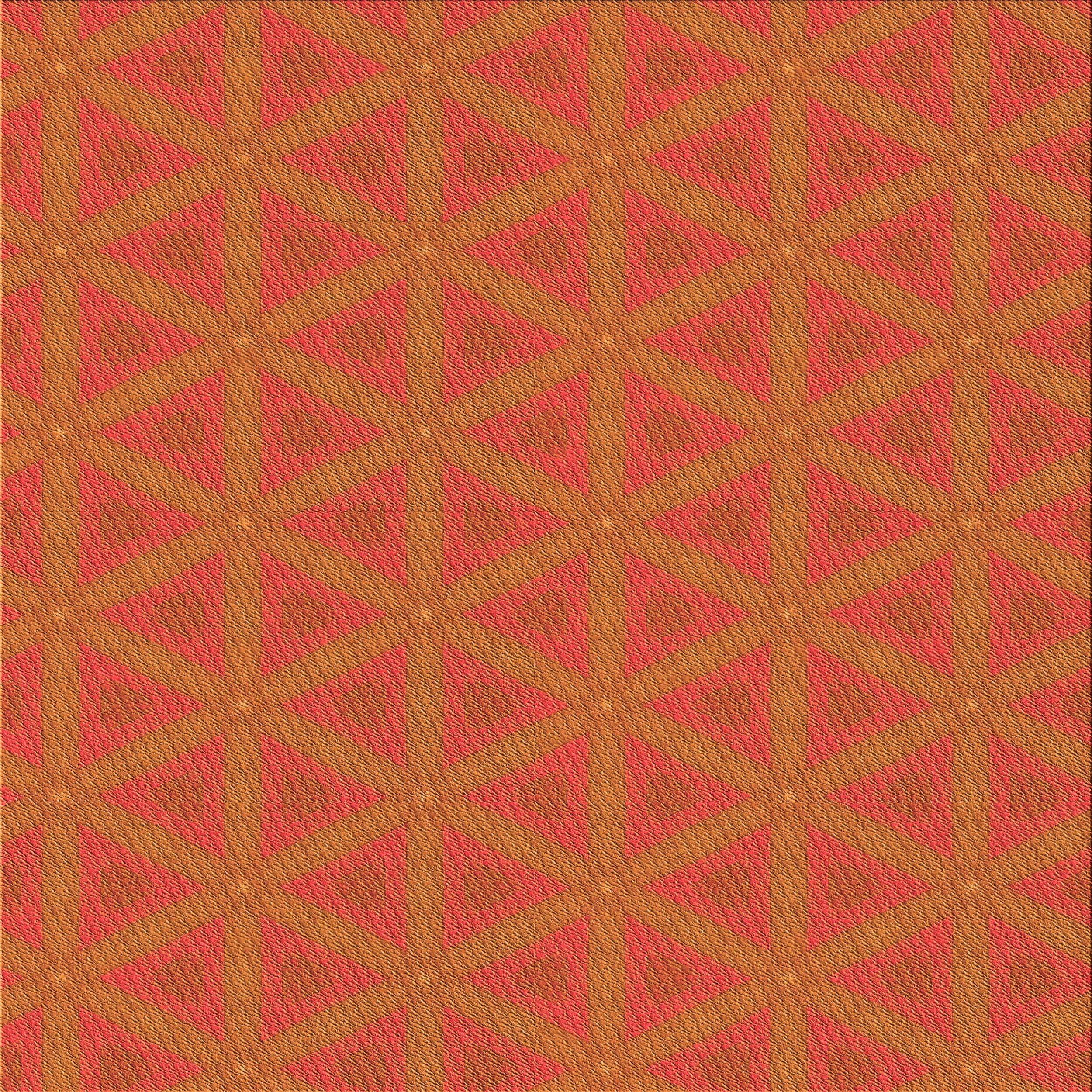 Ahgly Company Indoor Square Patterned Neon Orange Area Rugs, 4' Square - Walmart.com