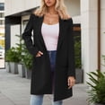 Aellinatey Long For Women Coats Fall Winter Fashion Solid Color Warm ...