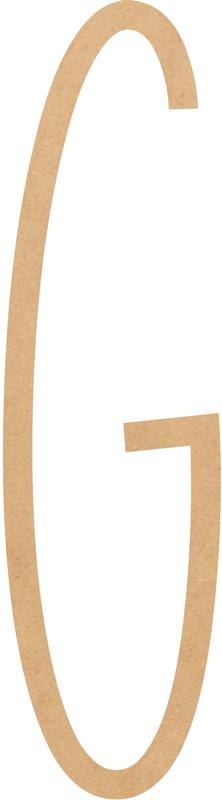 Wood MDF Letter G, Craft Alphabet 2'' Small Home Décor, Motherburger ...