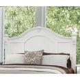 American Woodcrafters Heirloom Antique White Queen Poster Headboard ...