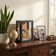 MyGift Coal Black 11x15 Inch Deep Shadow Box Display Case, Wall Mounted ...