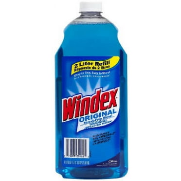 Windex Glass Cleaner Original Blue Spray Bottle, 23 Oz, 2 Pack ...