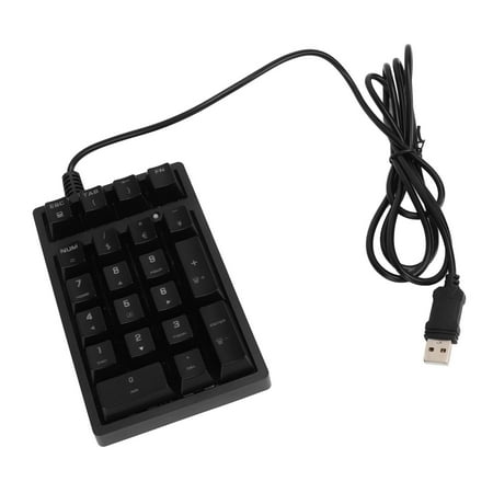 Mechanical Numeric Keypad, 21 Programmable Keys Mini USB Wired Numpad ...