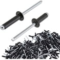 RRFDWQ-100PCS Aluminum Pop Rivets 3/16 x 1'' Black – Assortment Kit ...