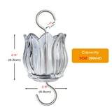 HOLAHOMA Glass Ant Moat for Hummingbird Feeders 3 OZ Clear Tulip Insect ...