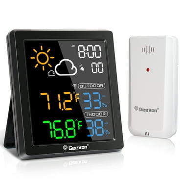 Indoor Digital Thermometer Hygrometer LCD Display Magnetic Humidity and ...