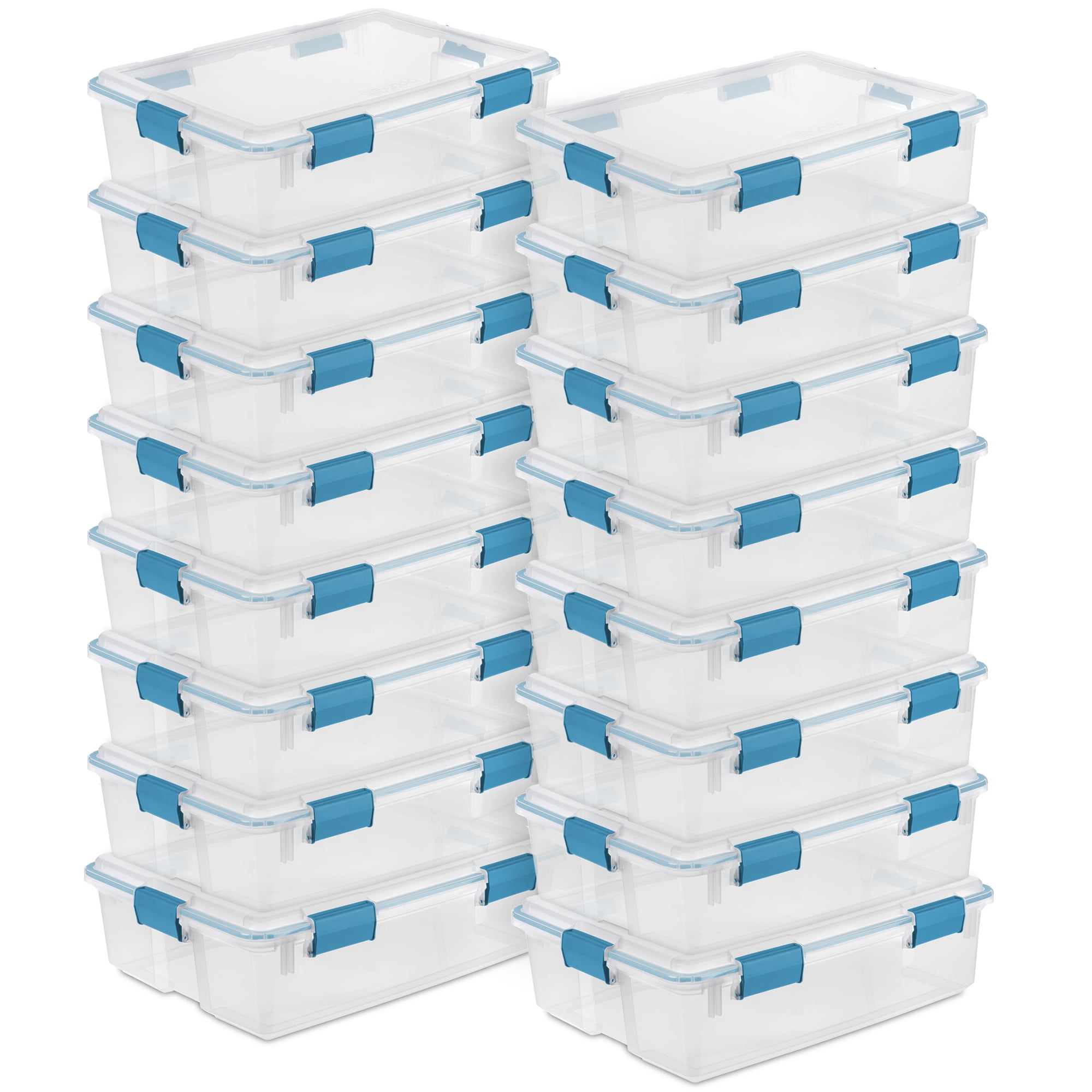 Click here for Sterilite 37 Qt Clear Plastic Storage Tote Bin Wit... prices