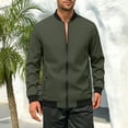 Bomber Jacket for Men Causal Stylish Windbreaker Light Jacket with ...
