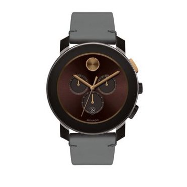 Movado Men's Bold Mid-Sized Analog Leather 41mm Watch 3600489 - Walmart.com