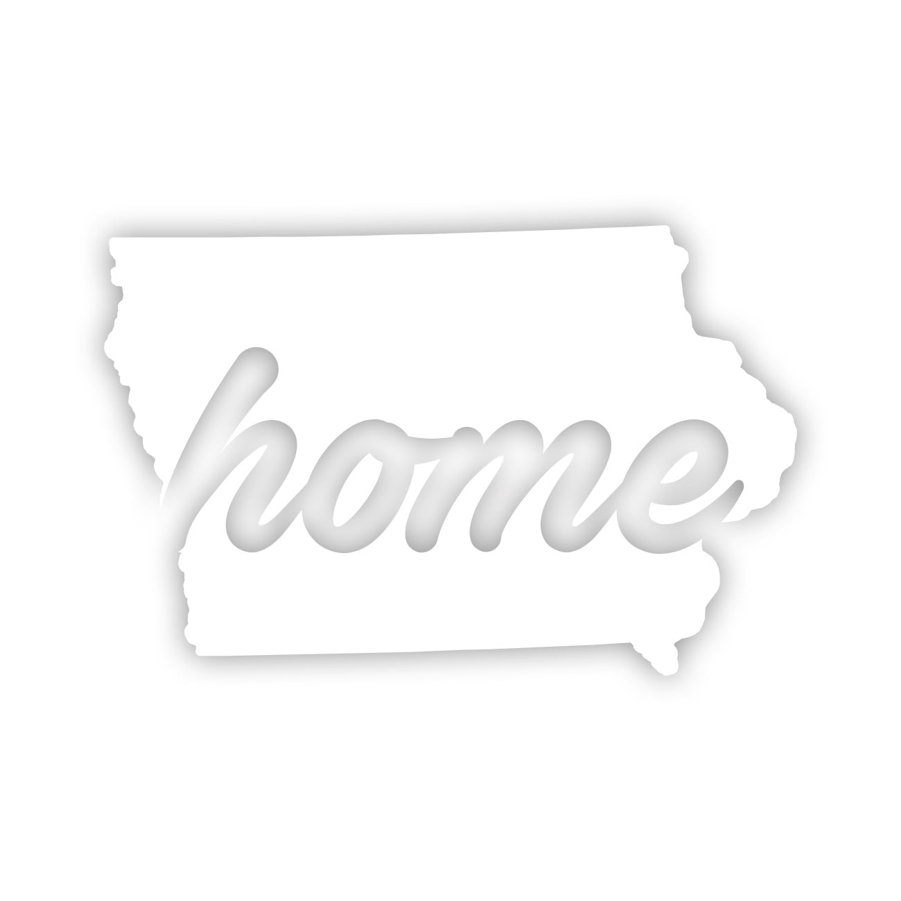 Iowa Home Sticker Decal Die Cut - Self Adhesive Vinyl - Weatherproof ...