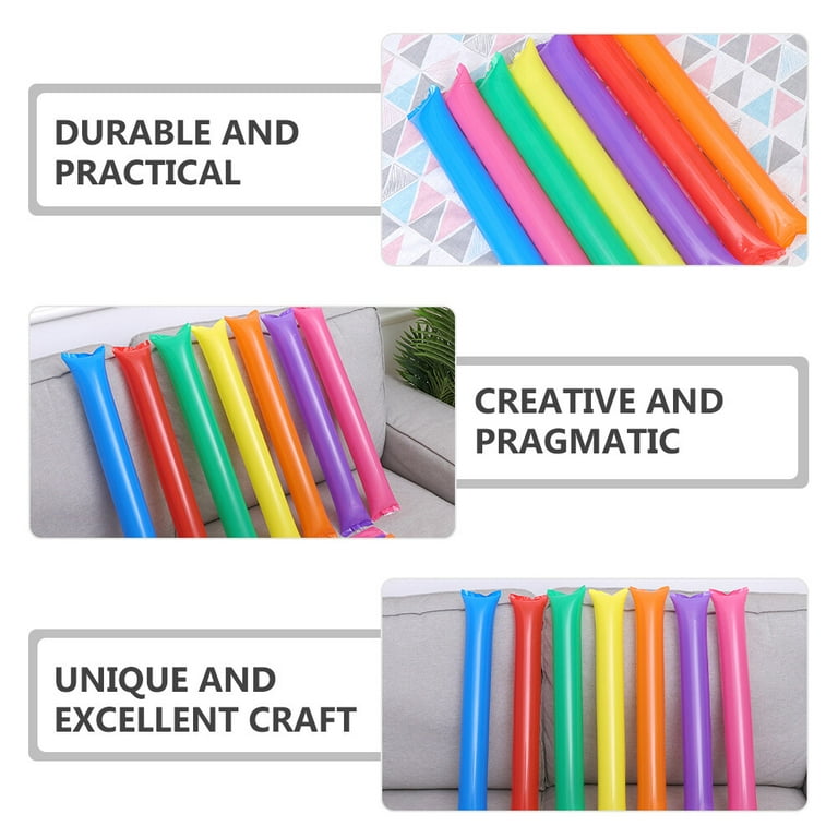 Boom Boom Sticks 100 PCS Thunder Sticks - Thick Plastic Inflatable ...