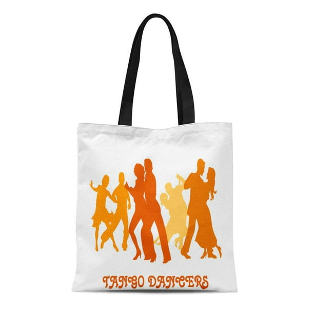 POGLIP Canvas Tote Bag Dance Tango Dancers Dancing People Ballroom ...
