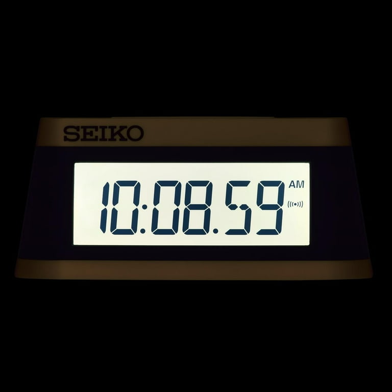 Seiko Modern Marathon Digital Beep Alarm Clock Black Digital Seiko Modern Marathon Digital Beep Alarm Clock Black Digital