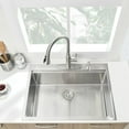 33 inch Drop-in Kitchen Sink, Handmade Drop In Workstation Sink ...