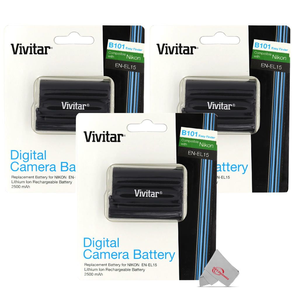 Click here for Three Pcs Vivitar Nikon En-El15 Replacement Batter... prices