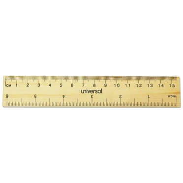Universal-8PK Clear Plastic Ruler, Standard/Metric, 6" Long, Clear, 2 ...