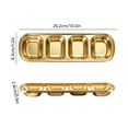 CuiLiyq Stainless Steel Divided Dipping Dish, Multi-Compartment ...