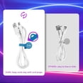 6 packs of magnetic wire harness organizers, silicone twist ties ...