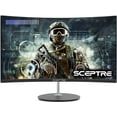 Curved 27" 75Hz LED Monitor HDMI VGA Build-In Speakers, EDGE-LESS Metal ...