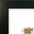 Craig Frames Bauhaus, Modern 1.25" Satin Black 12x18 Picture Frame ...