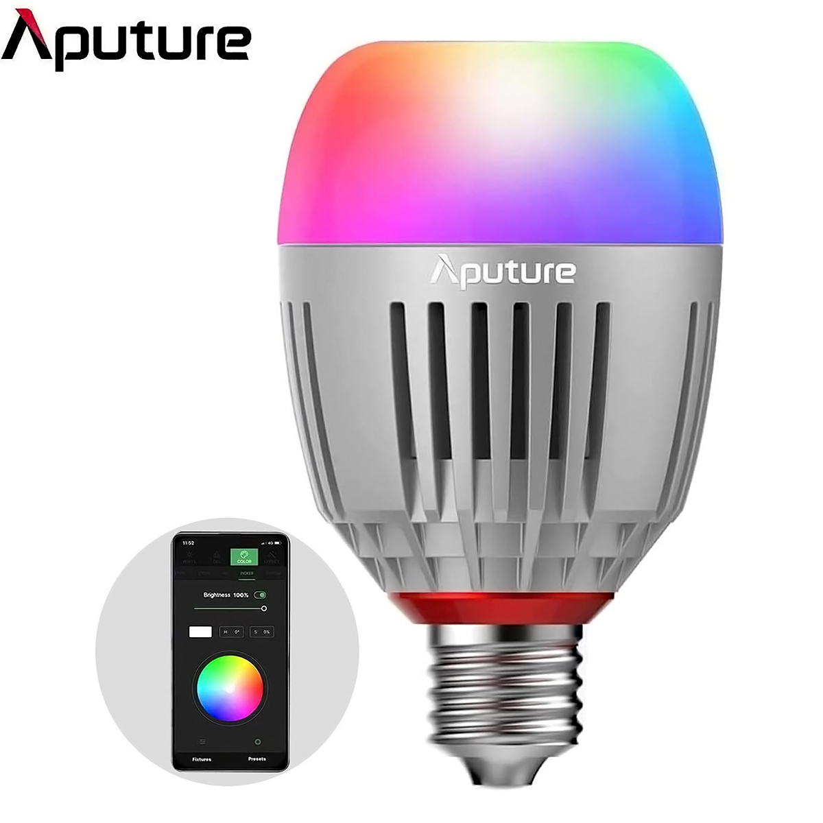 Aputure Accent B7C RGBWW Color Mixing LED Light with a Built-in Battery ...