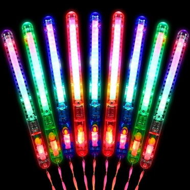 GWONG Magic Luminous Star LED Glow Stick Flashing Light Up Wand Party ...