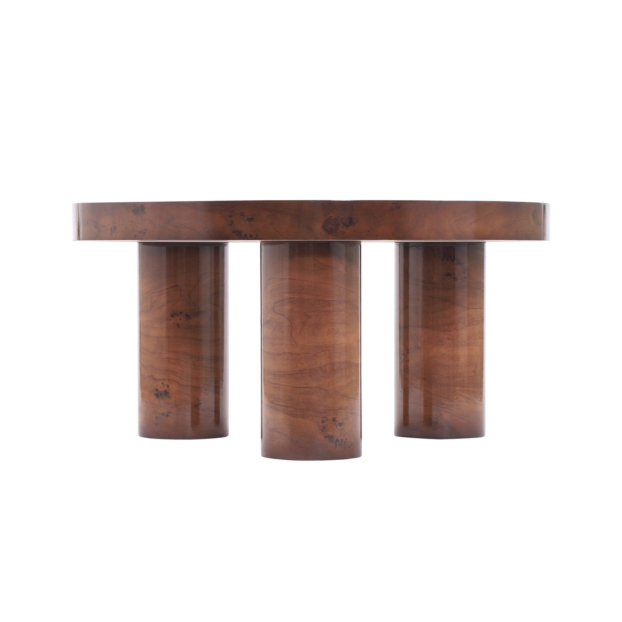 Click here for Noble House 31.5 Modern Round Coffee Table burl Ve... prices