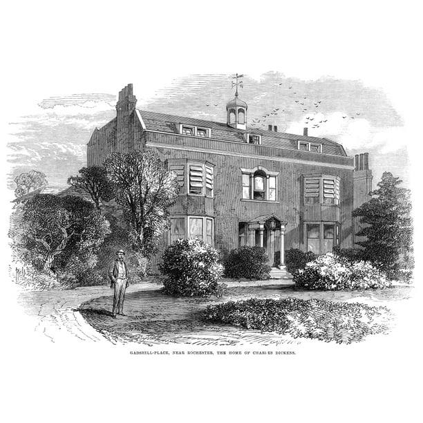 Charles Dickens 1812 1870 Nenglish Novelist Dickens Home At Gads Hill Place Near Rochester