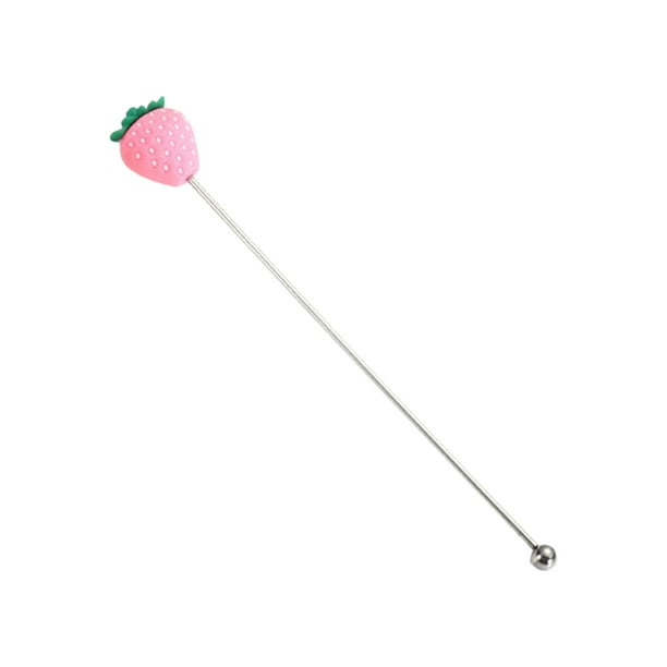 Goriertaly Stirrer Drinking Stirring Rod Mixer Fruit Head Bar Tool ...