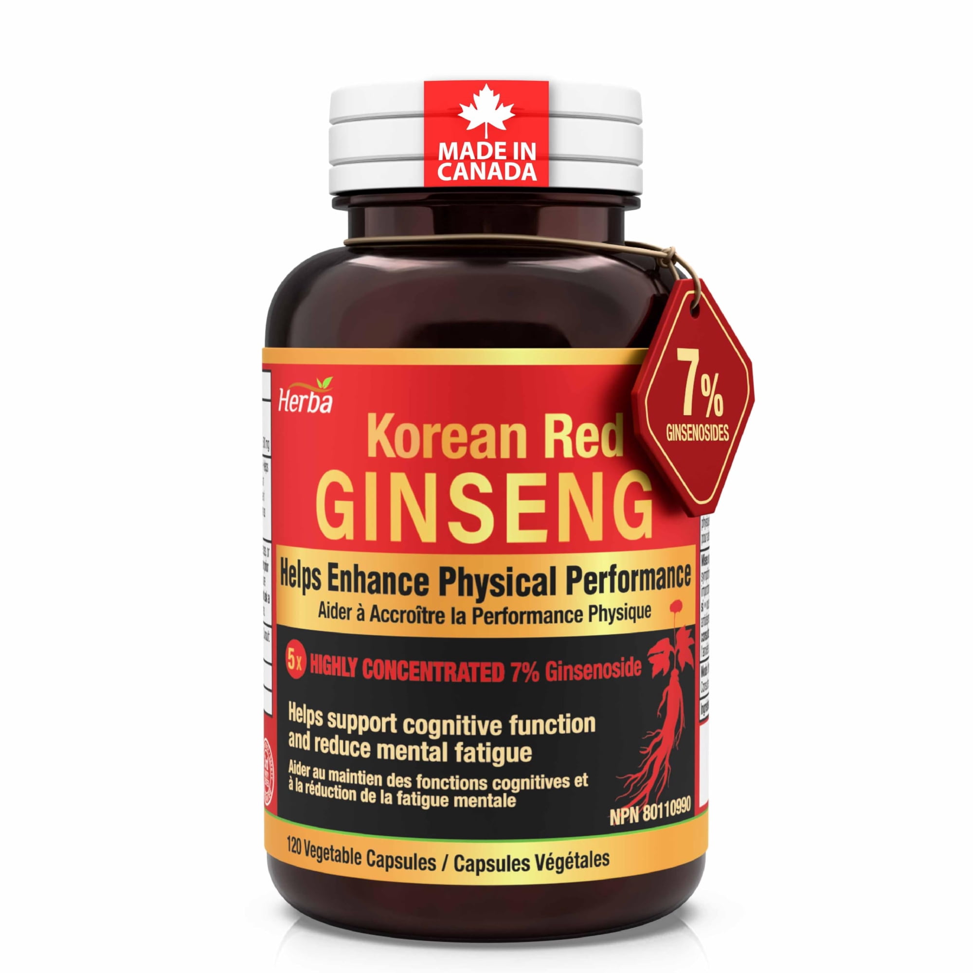 Click here for Herba Korean Red Ginseng Extract - 120 Vegetable C... prices