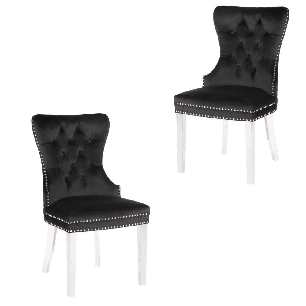 Click here for Plata Décor Import Inc Wingback Dining Chair In Bl... prices