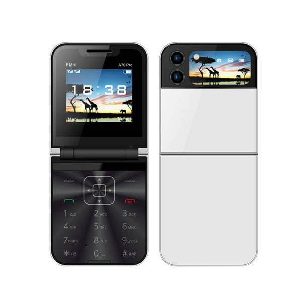 Drppepioner 2024 New Mini Flip Mobile Phone 2 SIM Card Small Display ...