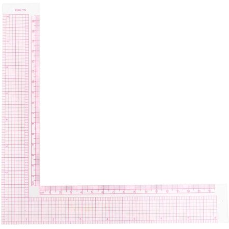 Lepai L Square Ruler, Plastic L Square Shape Ruler French Curve Sewing ...