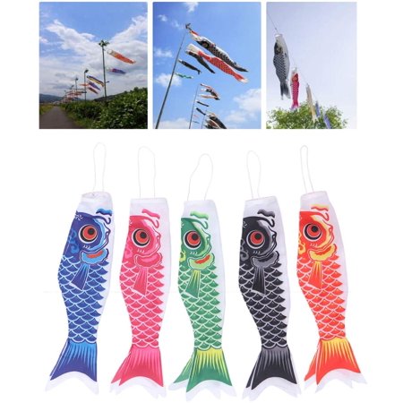 5 X Japanese Carp Windsock, Streamers, Fish Flag, Kite, Koinobori ...