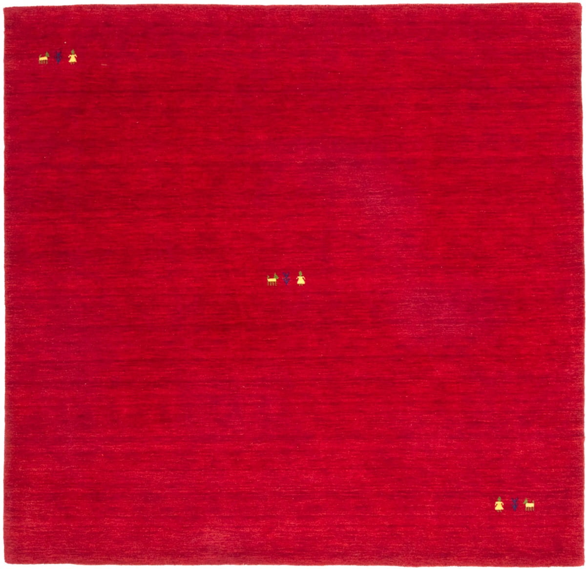 Cherry Red Tribal 6X6 Gabbeh Modern Square Rug - Walmart.com