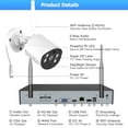 4-Camera Wireless CCTV, Home Security Video IP Kit, 2-Way Audio, No HDD ...