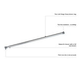 Design House 560938 Adjustable Shower Rod, Brushed Bronze - Walmart.com