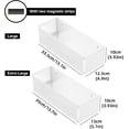 2 Pack Magnetic Shelves for Washing Machine, White Metal Storage ...