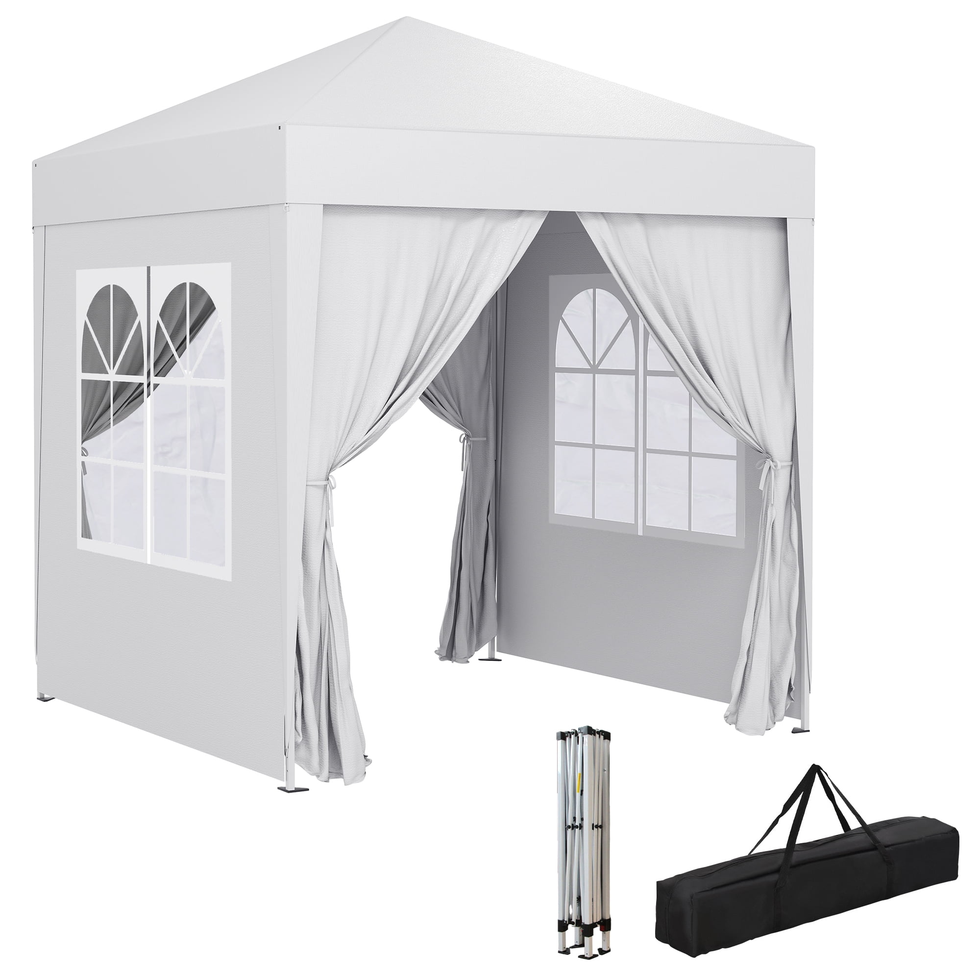 Click here for Outsunny 6.6x6.6 Pop Up Canopy Tent With Sidewalls... prices
