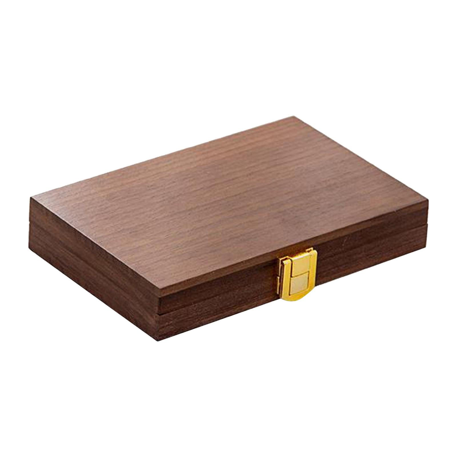 Empty Watercolor Palette with Lid Wooden Acrylic Paint Box with Mixing ...