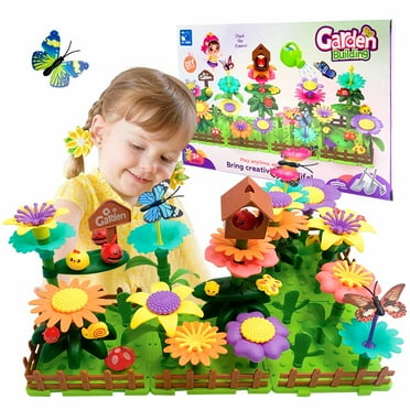 Educational Flower Garden Building Toy Set, 120Pcs, Ideal Gift for 3-6 ...
