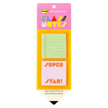Post-it Super Sticky Notes, 3 in x 3 in, 24 Pads, 70 Sheets/Pad, 2x the ...