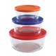 Pyrex Simply Store 6-Piece Glass Food Storage Container Set Value Pack ...