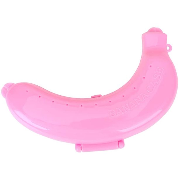 Banana Storage Box Small Portable Durable Fruit Storage Container (pink ...