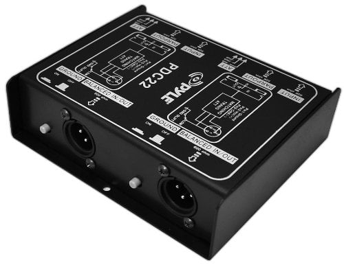 Premium Direct Injection Audio Box - Passive DI Unit Hum Eliminator w ...