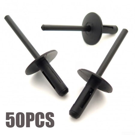 Lot 50pc For BMW Plastic Blind Rivets 6mm Wheel Arches Side Skirts ...